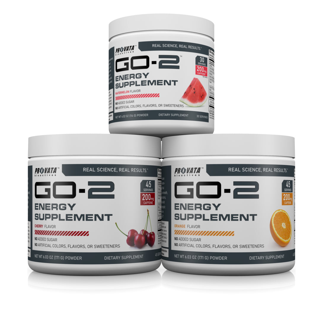 GO-2 Energy - 3 Flavor Multipack | Provata Bioactives – NUTRI-BODIES