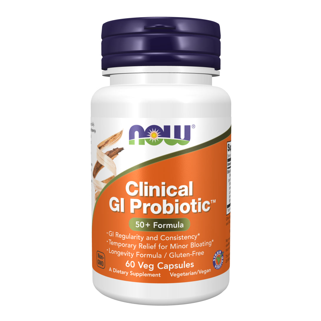 Clinical GI Probiotic - 60 Veg Capsules | NOW – NUTRI-BODIES